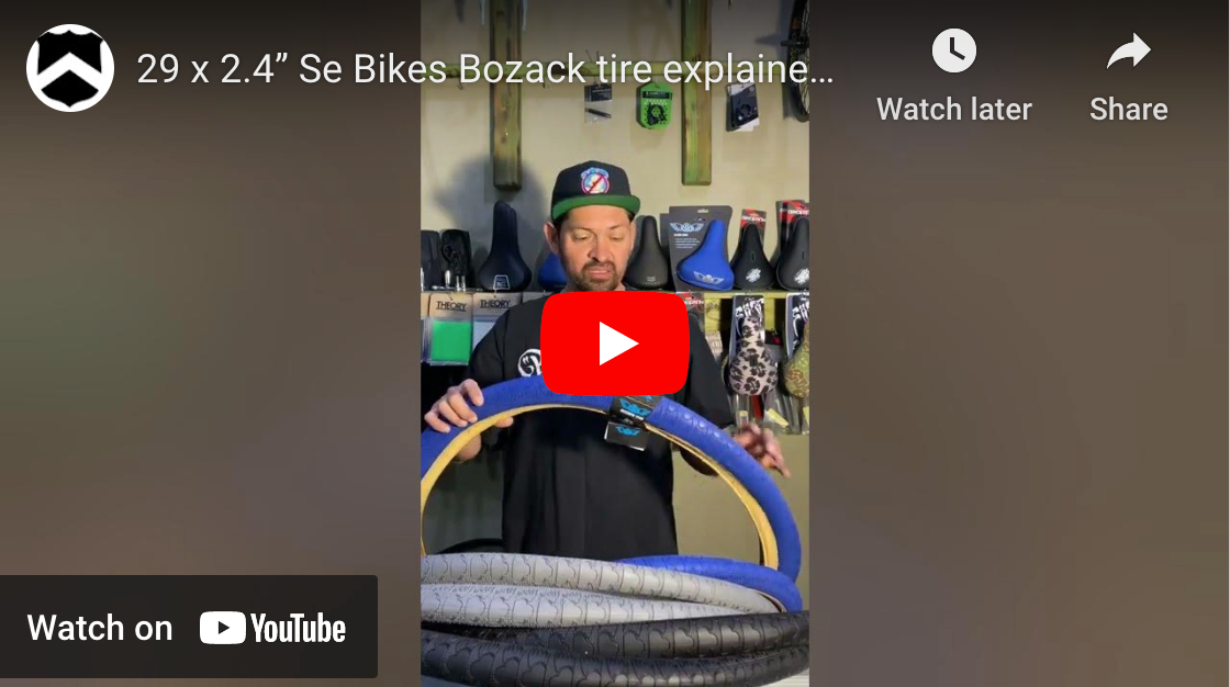 SE Bikes Bozack tire | Explained & Review — Stacked BMX Shop