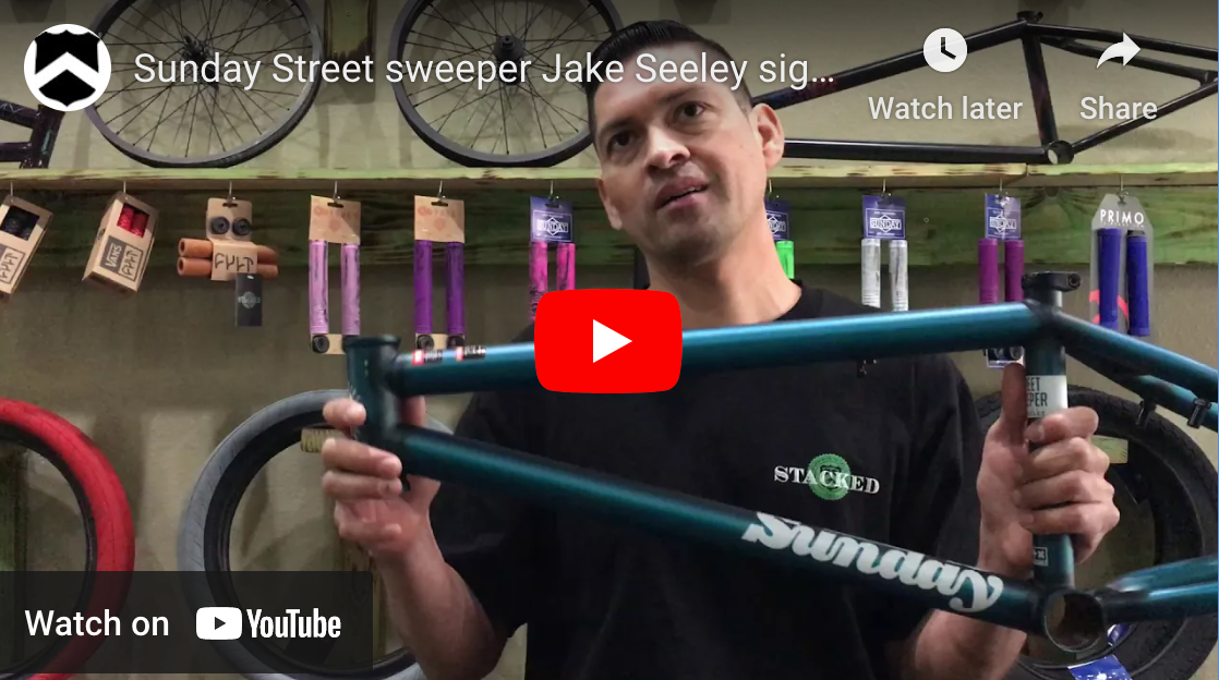 Street Sweeper Frame - Sunday Bikes - Jake Seeley | @cantstopla — Stacked BMX Shop