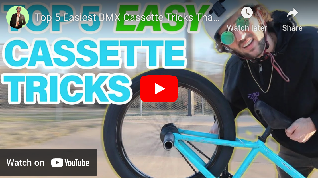 5 easy cassette tricks on BMX | Greyson Roberts — Stacked BMX Shop