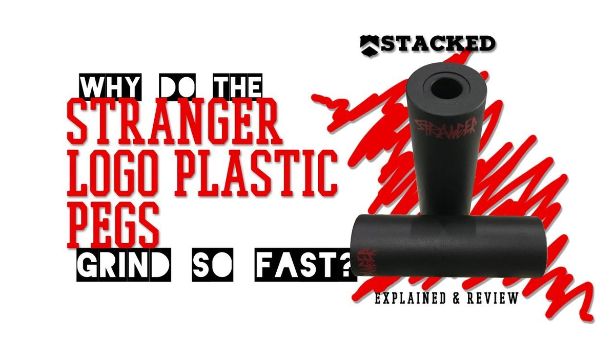 Stranger Logo Plastic Pegs | Why Plastic Pegs Win in Street BMX ...