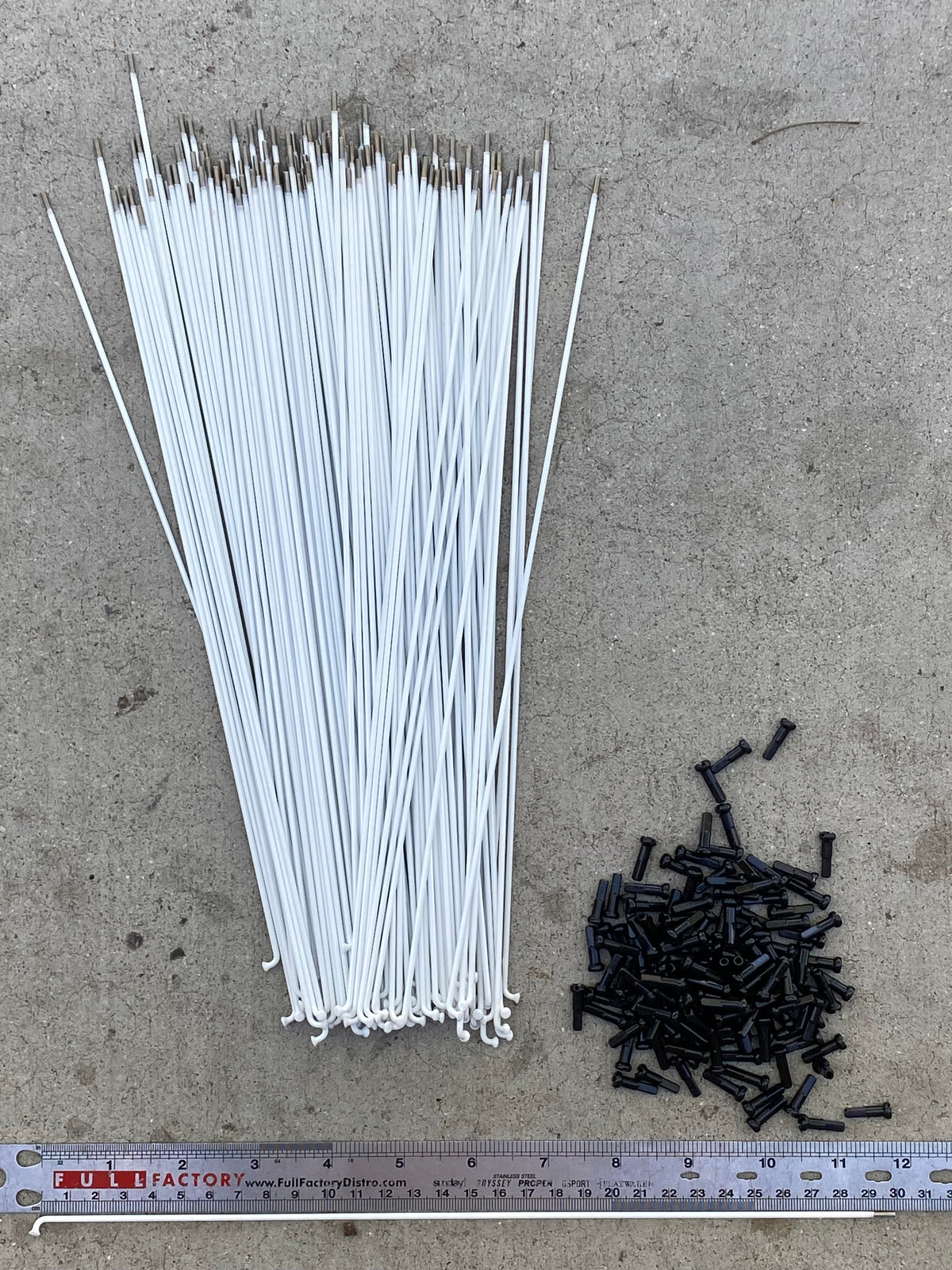 Stacked Spokes White | Stacked BMX Shop