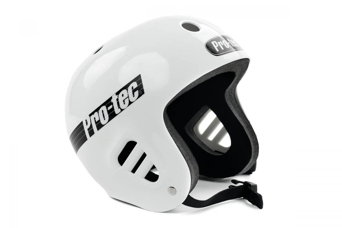 Protec - Classic Full Cut Skate Helmet Gloss White — Stacked BMX Shop